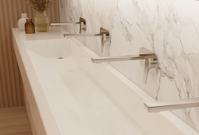 Solid Surface washtroughs | Venesta Washrooms