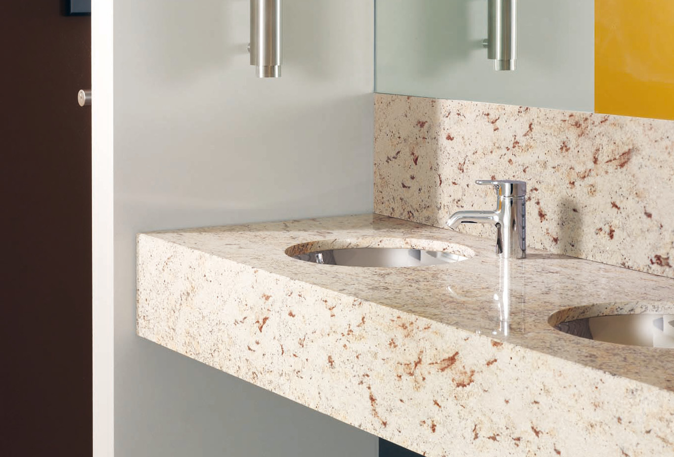Granite vanity units Venesta Washrooms
