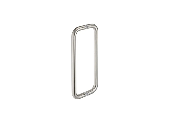 Satin stainless steel cubicle door pull handle (pair) | Venesta Washrooms