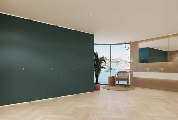 Solid Surface washtroughs | Venesta Washrooms