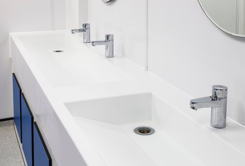 Solid Surface vanity units | Venesta Washrooms